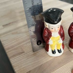 Vintage | Art | Miniature Colonial Toby Mug Salt Pepper Shaker Set Made ...